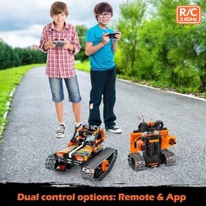 Toys | Building Toy Stem Remote App Control Tracked Car Robot Tank Kit ...